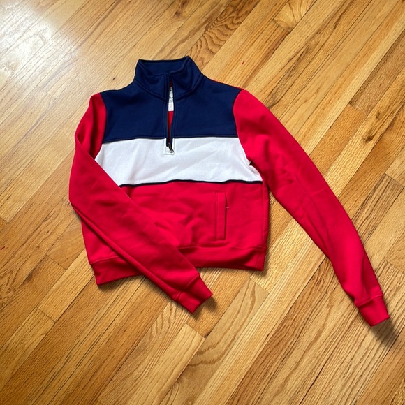Bluenotes | Sweaters | Red White And Blue Cropped Sweater | Poshmark